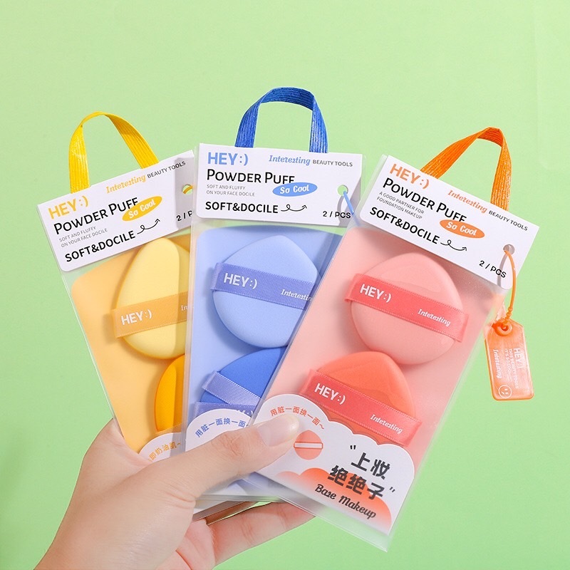 ราคาส่ง พัฟคูชั่น 1 ซองมี 2 ชิ้น POWDER PUFF HEY:) พัฟรองพื้น เนื้อนุ่ม ...