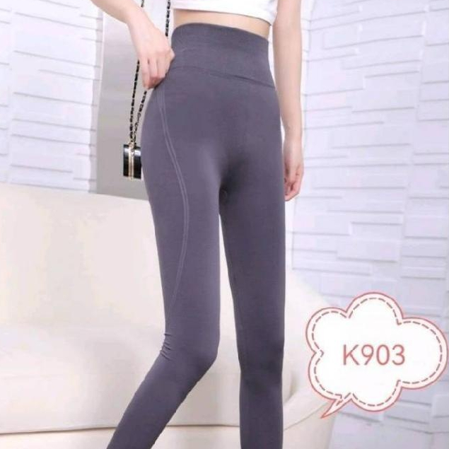 กางเกงโยคะขายาว กางเกงขายาว แฟชั่ กางเกงโอเวอร์ไกเอวยางยืด ผ้านิ่มเด้งๆ เหมาะกับการวิ่ง ...