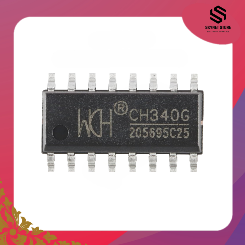 (3ชิ้น) CH340G SOP-16 USB to Serial Adapter Chip IC SMD CH340 SMD Serial Chip USB to Serial Port ...