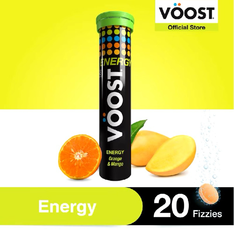 เม็ดฟู่ VOOST Energy Effervescent 20 เม็ด วิตามินรวม | Shopee Thailand