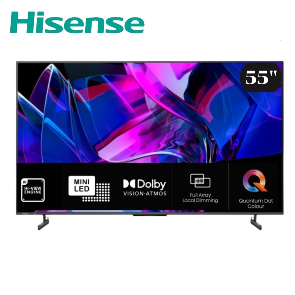 Hisense 55U7K Mini LED 4K Smart TV 144 Hz Dolby Vision - Dolby Atmos ...