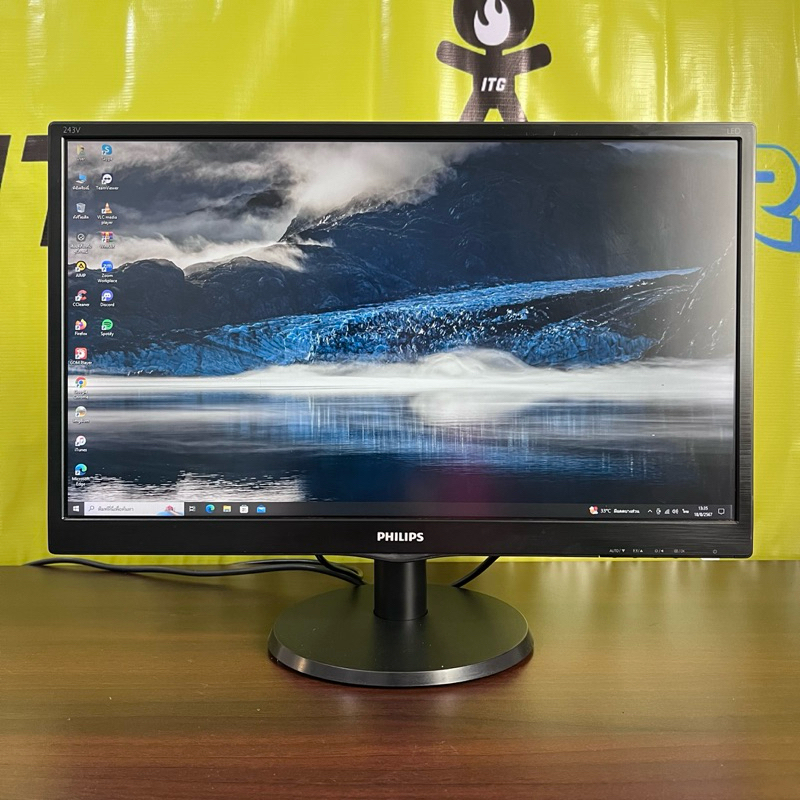 จอมอนิเตอร์ PHILIPS 243V5Q 24" 60Hz | Shopee Thailand