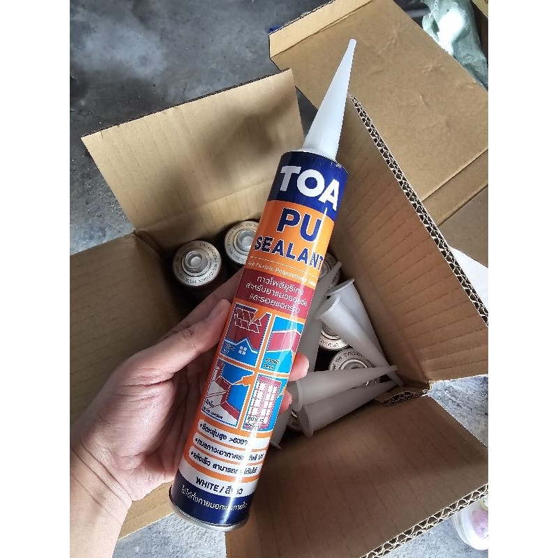 โพลียูรีเทนยาแนว TOA รุ่น PU Sealant ขนาด 310 มล. สีขาว | Shopee Thailand
