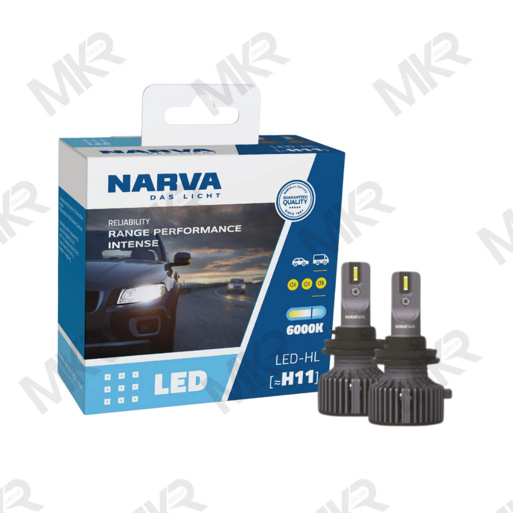 NARVA BY PHILIPS หลอดไฟหน้ารถ LED 6000K / 6500K เบอร์ H1 H3 H4 H7 H8 ...