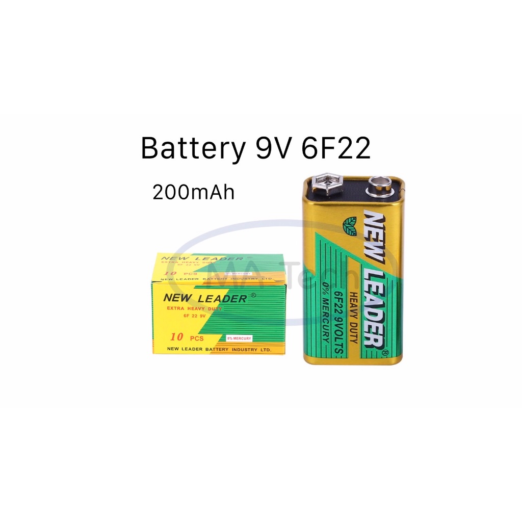 Battery 9V ถ่าน 9V แบตเตอรี่ 9 โวลท์ 6F22 ถ่านขนาด 9V | Shopee Thailand