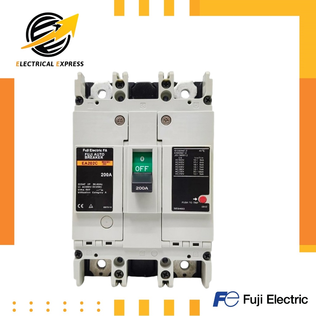 Fuji Electric เบรกเกอร์ฟูจิ (FUJI BREAKER) รุ่น EA202C | Shopee Thailand