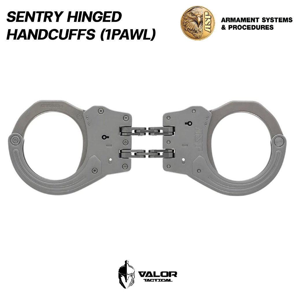 ASP - Sentry Hinged Handcuffs กุญแจมือ ตำรวจ ล็อคแบบสเตนเลส | Shopee Thailand