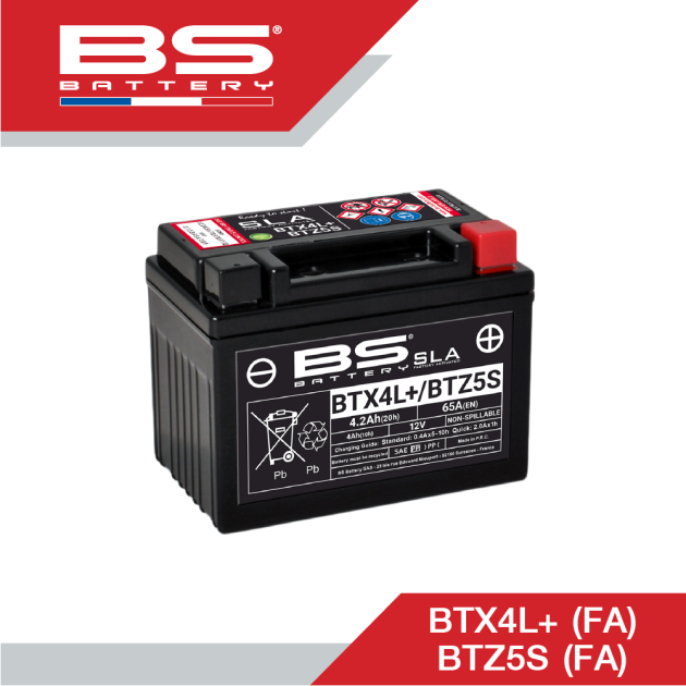 BS BATTERY BTZ5S (ของแท้) แบตเตอรี่สำหรับ R15 MSLAZ CLICK WAVE และรถ ...
