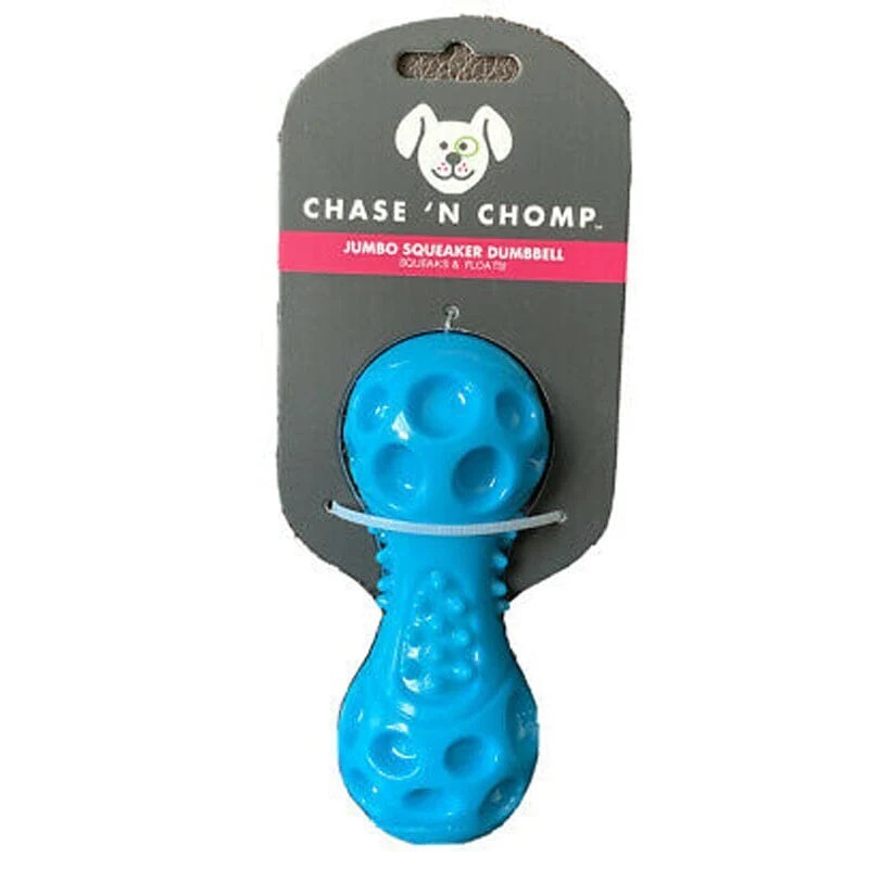 พร้อมส่ง ของแท้ CAITEC Chase 'N Chomp Geo Fetch Ball Dog Toy (Yellow Snowflake/Dumbbell ...
