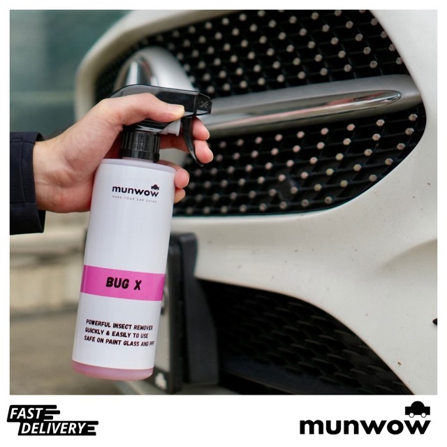 Munwow Bug X (น้ำยาขจัดคราบแมลง สูตรปลอดภัยกับสีรถ เคลือบแก้วและแร็ป ...