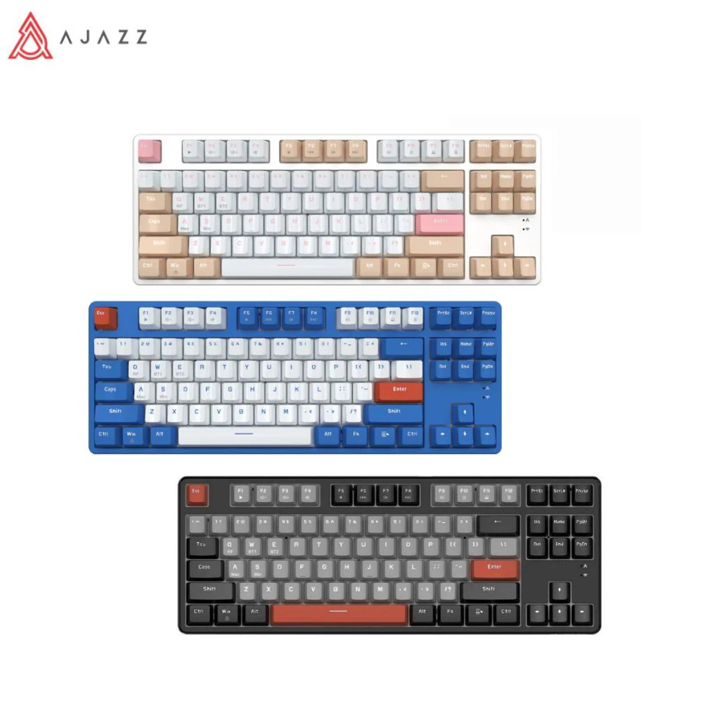 Ajazz AK871 Wireless Hotswap Dual Module(2.4+BT) TKL 80% 87Key ...