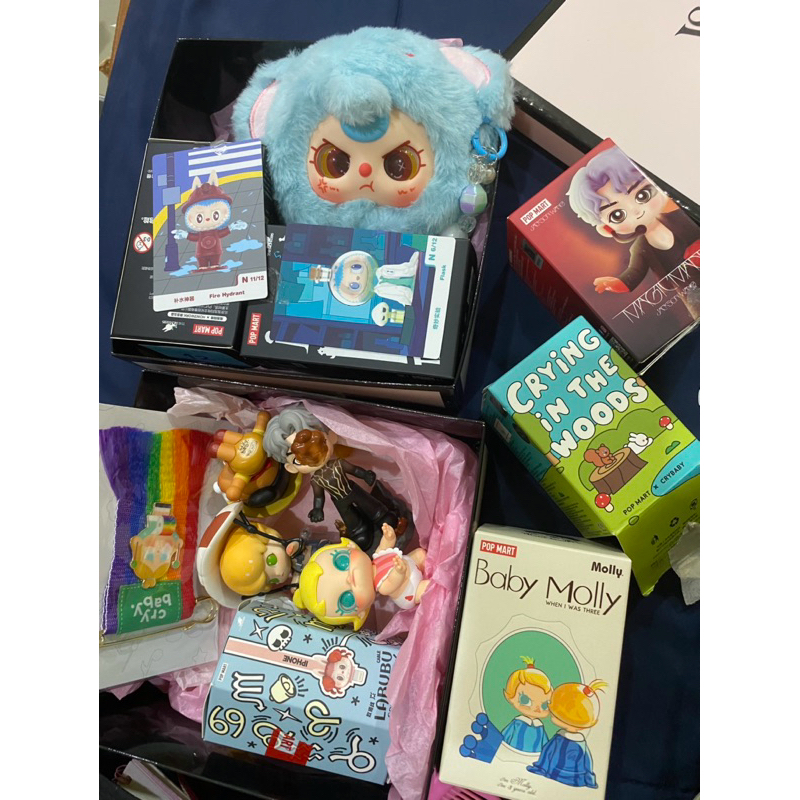 art toy ส่งต่อ ชก. นอนตู้ Labubu molly baby tree dimoo cry baby ...