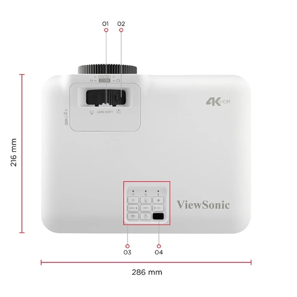 Viewsonic LX700-4K 3,500 ANSI Lumens 4K Laser Home Projector | Shopee ...