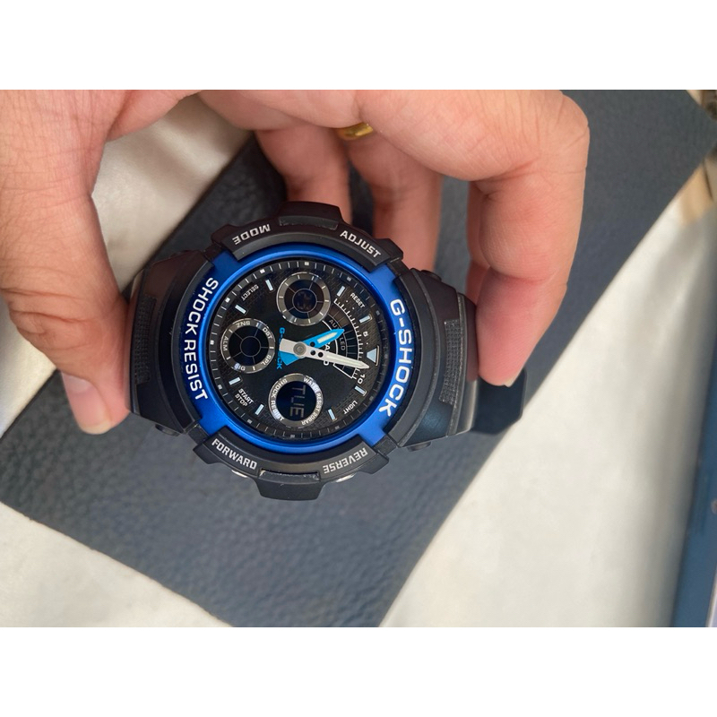 casio G-SHOCK AW-591 ดำน้ำเงิน ของแท้ มือสอง สภาพดี | Shopee Thailand