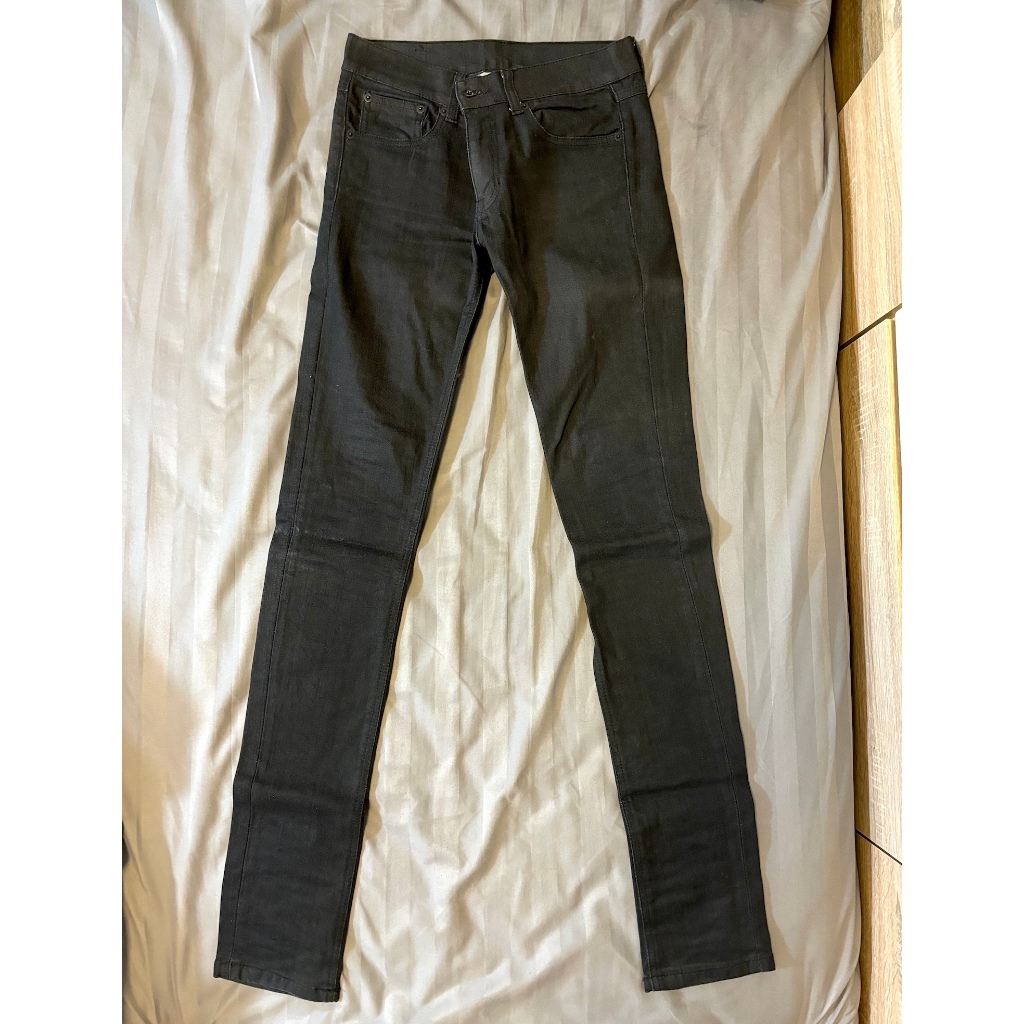 Pronto กางเกงยีนส์ ผู้ชาย ขาเดฟ ของแท้ Size S สีดำ เอว 27 มือ 2 Hells ...