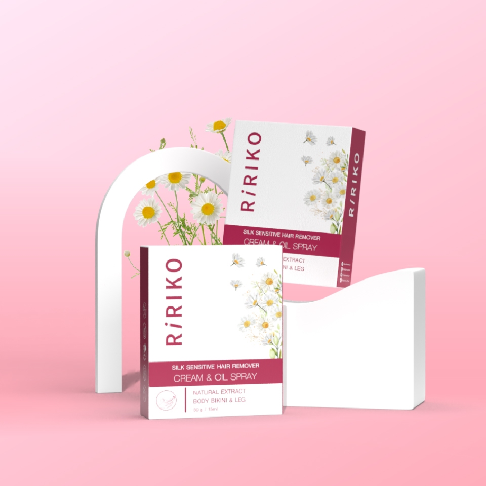 RIRIKO SILK SENSITIVE HAIR REMOVER CREAM & OIL SPRAY ผลิตภัณฑ์กำจัดขน ...