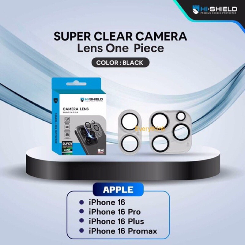 HI-SHIELDกระจกกันเลนส์ iPhone Camera Lens แบบเต็มแผ่น [iP16/16plus ...