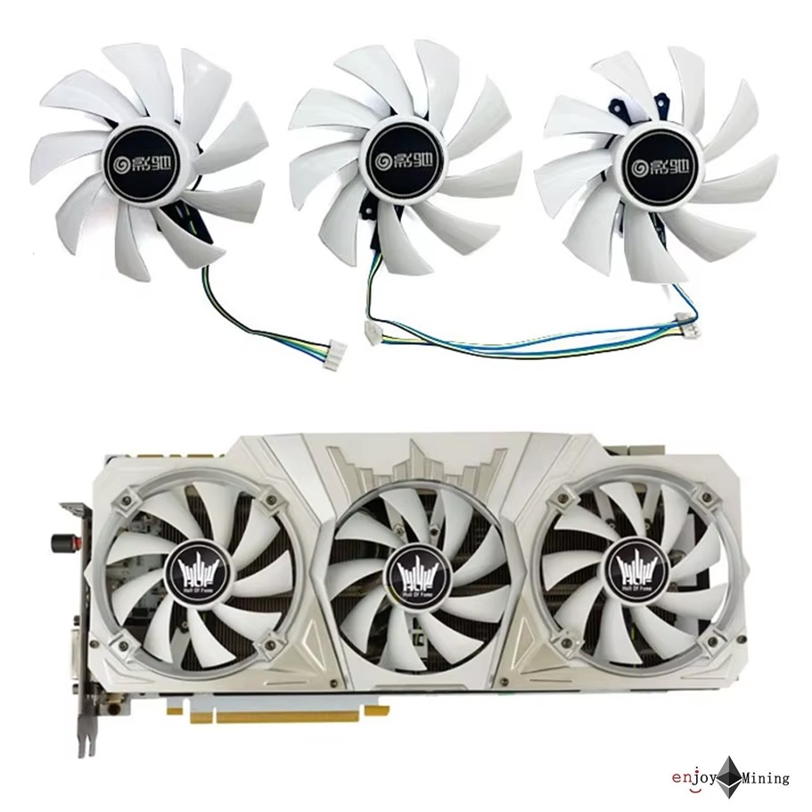 พัดลมการ์ดจอ Galax GeForce GTX 1060 1070 1080 1080TI HOF Limited ...