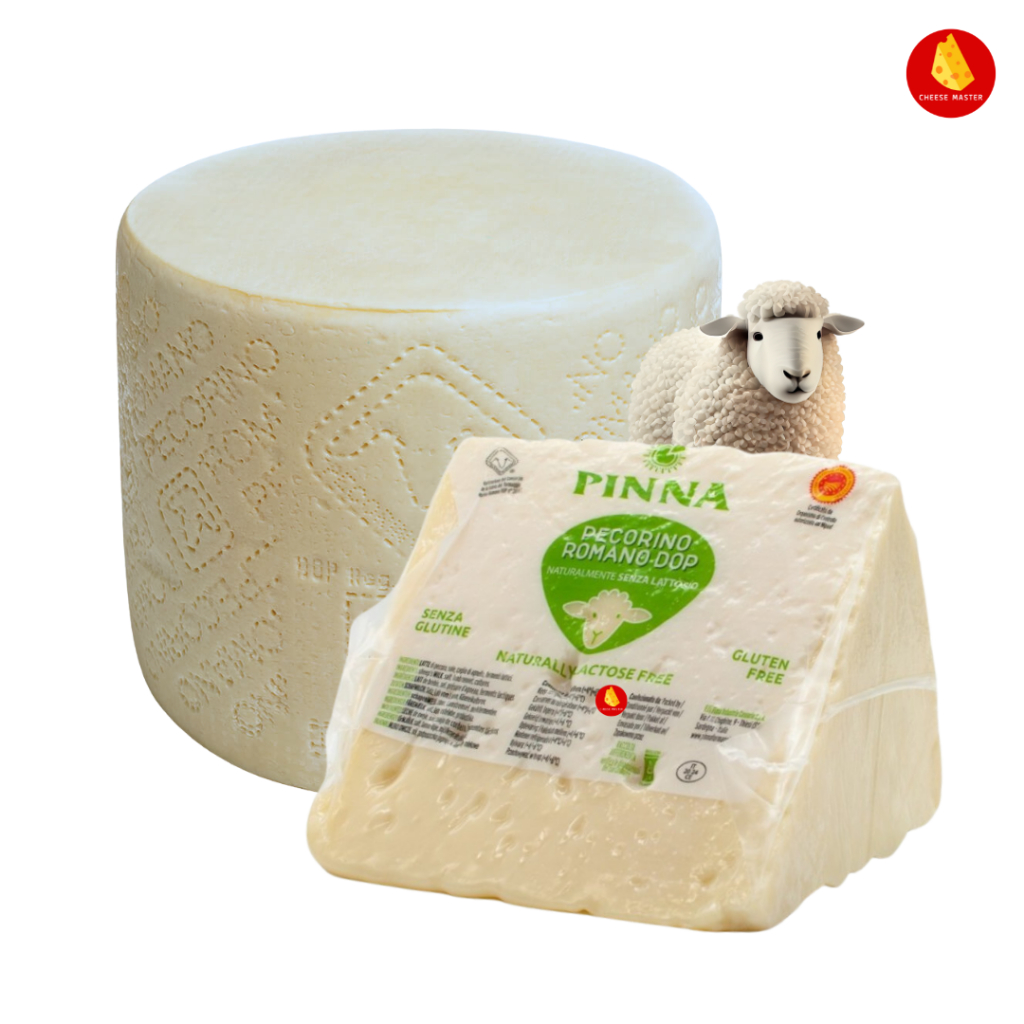 ส่งฟรี รถเย็น PINNA Pecorino Romano Cheese 1.5kg ชีสนมแกะ หอมนม รส ...