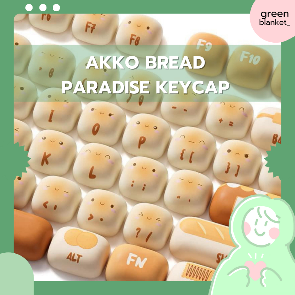 (Pre-order) Keycap Akko Bread Paradise MOG Profile 139 Keys | Shopee ...