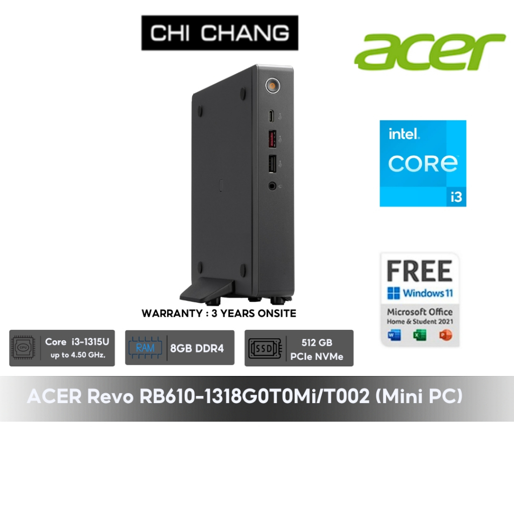 Acer Revo RB610-1318G0T0Mi/T002 DT.BL2ST.002 (Mini PC) | Shopee Thailand