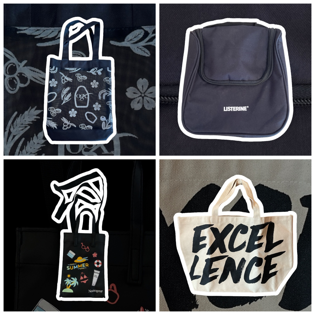 (ลดเพิ่ม 5%) กระเป๋าผ้าอเนกประสงค์ ใบเล็ก ใบใหญ่ / ใส่อุปกรณ์อาบน้ำ ...