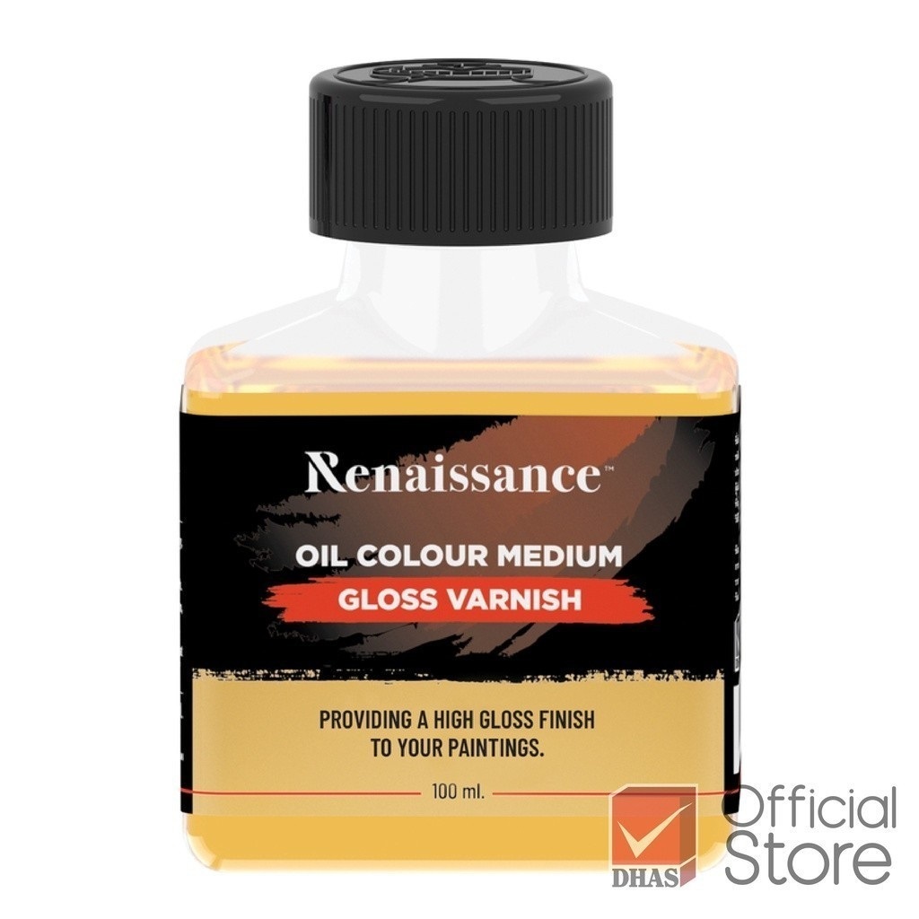 สื่อผสมสีน้ำมัน กลอสวานิช 100 มล Renaissance Gloss Varnish | Shopee Thailand
