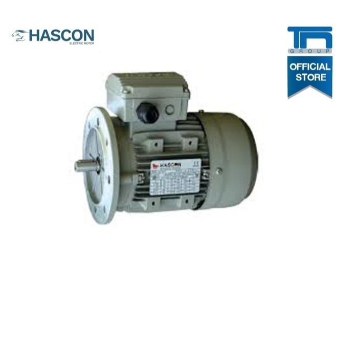 HASCON 2.2kW 4P B5 M 100L 220/380V มอเตอร์ 3แรงม้า 1420 รอบ แบบหน้าแปลน ไฟ 3สาย 220/380V เพลา 28 ...