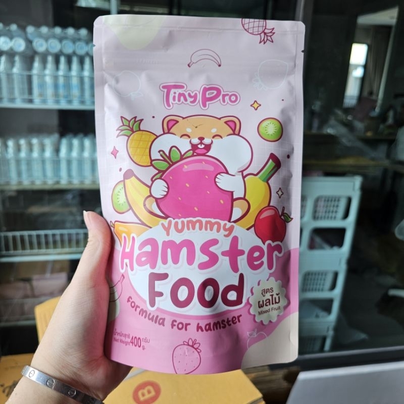 Tiny pro อาหารแฮมสเตอร์ สูตร ผลไม้ 400 กรัม | Shopee Thailand