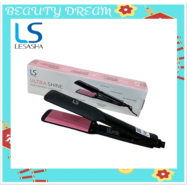LESASHA ULTRA SHINE HAIR CRIMPER WIDE PLATE LS1691 เครื่องหนีบผมเลอซาช่า อัลตร้า ไชน์ไวด์เพลท ...