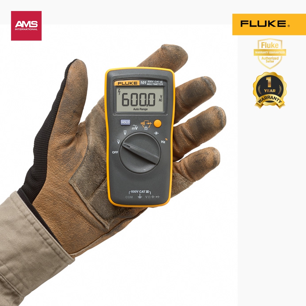 Fluke 101 ESP ดิจิตอลมัลติมิเตอร์ | Shopee Thailand