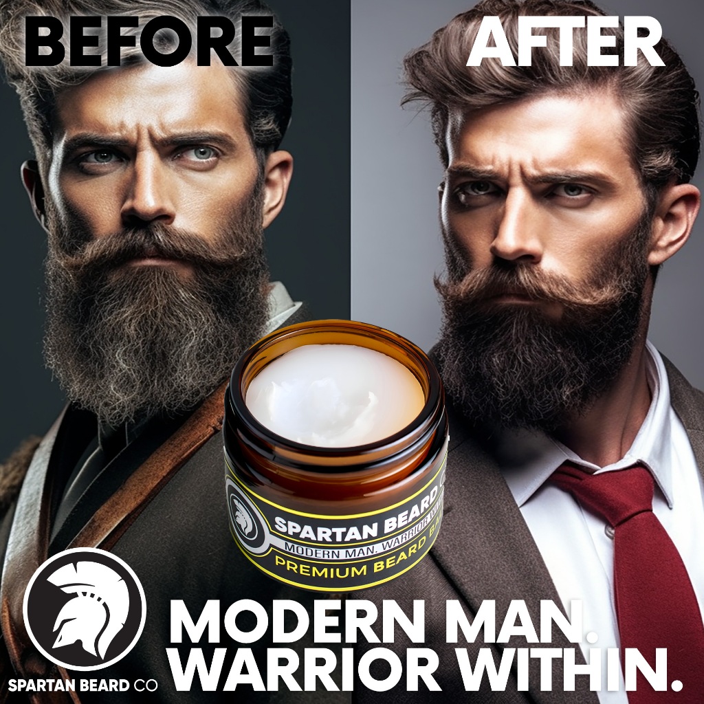 SPARTAN™ Beard 🧔🏻 Growth Balm บาล์มเครา ออร์แกนิคระดับพรีเมียม แว็กซ์ ...