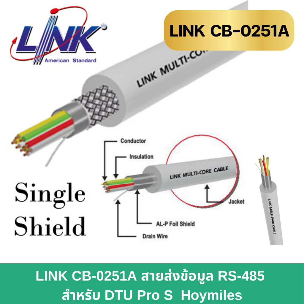 LINK CB-0251A สายส่งข้อมูล RS-485 สำหรับ DTU Pro S Hoymiles | Shopee ...