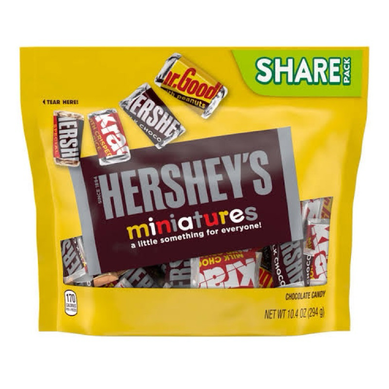 Hershey's Miniatures Chocolate Candy 294g Share Pack | Shopee Thailand