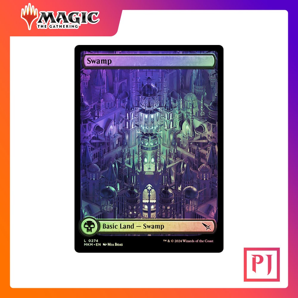 [MTG] Swamp (#274) (Full Art) [MKM] [LAND] [COMMON] [FOIL] [ENG] (การ์ด ...