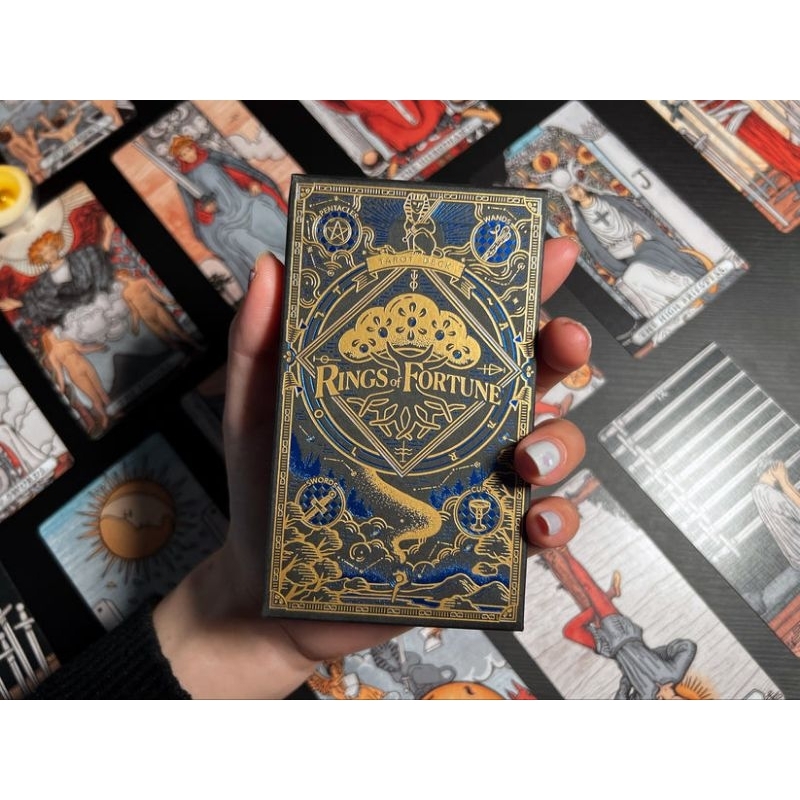 Rings of Fortune Tarot Deck ไพ่ยิปซีไรเดอร์เวทลายไม้ ไพ่ทาโร่ต์ Tarot ...