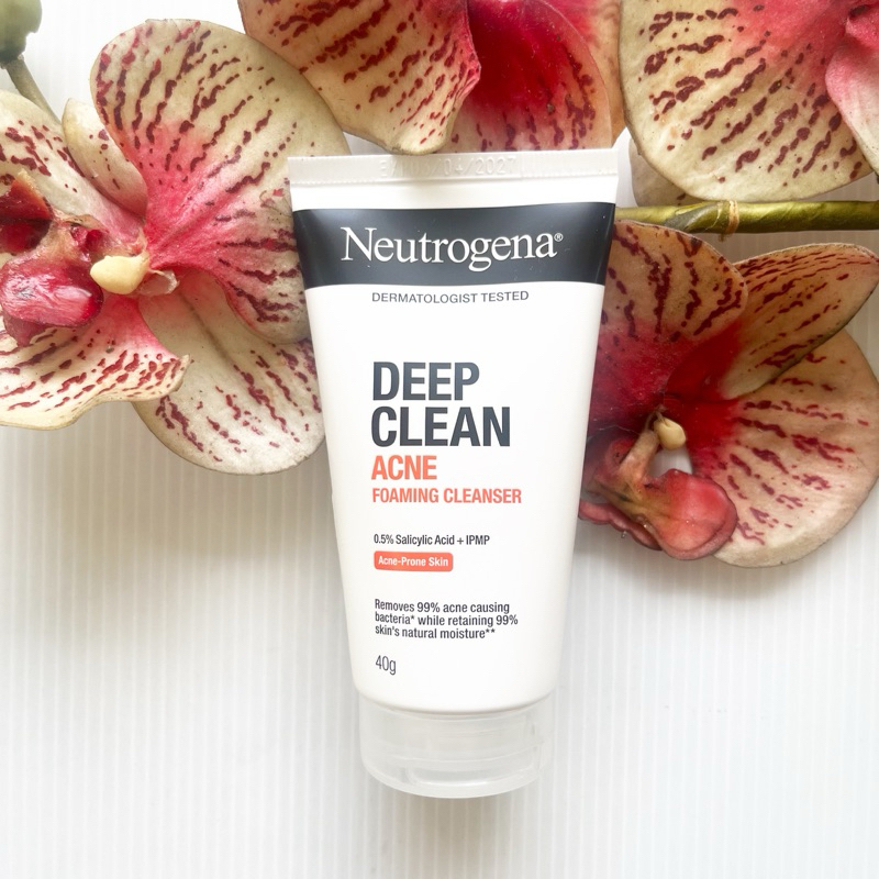 40, 100, 150 g. ผลิต 06/24 Neutrogena สีส้ม Deep Clean Acne Foaming ...