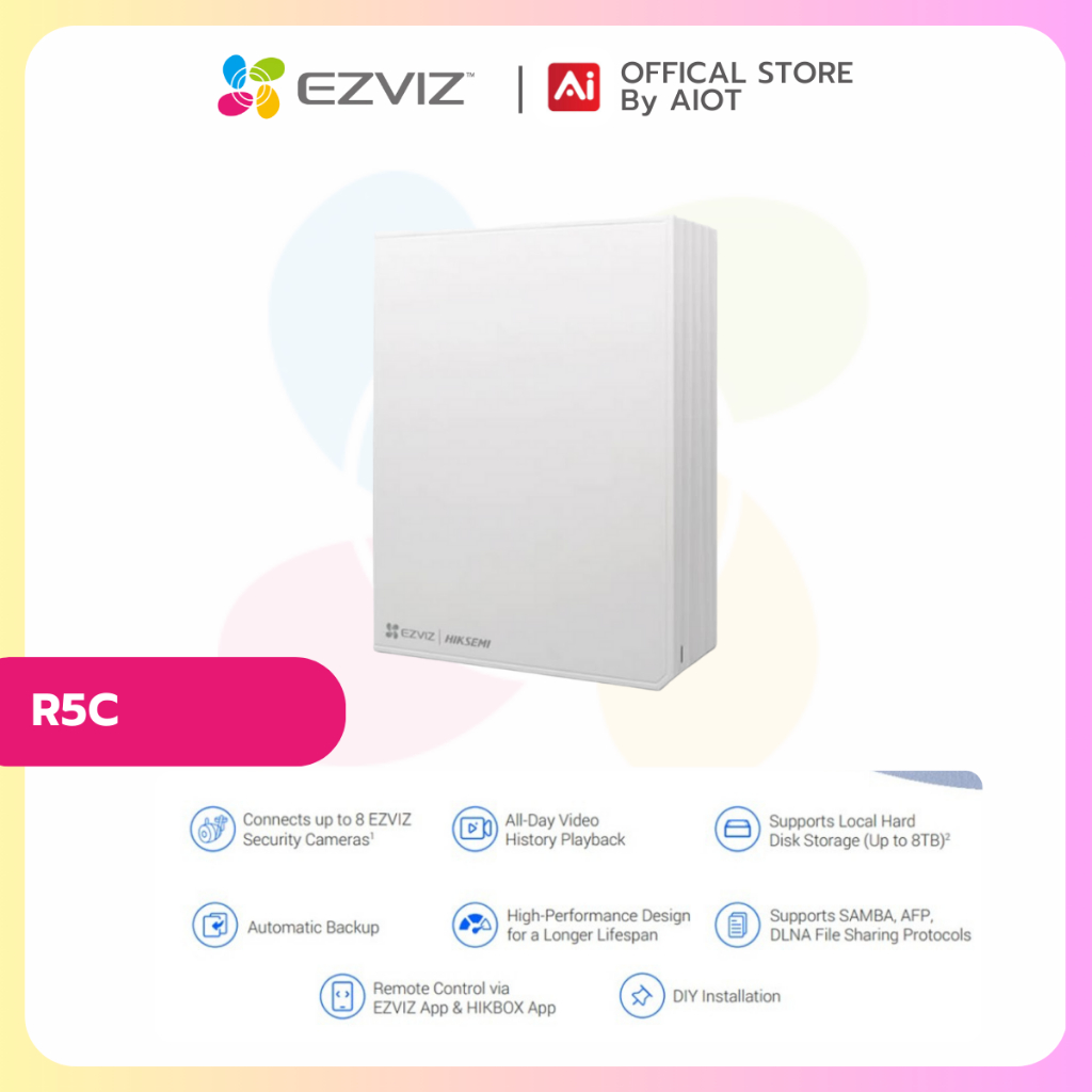 [ใหม่] Ezviz รุ่น R5C Home Storage เครื่องบันทึก 8 ช่อง รองรับ HDD ...