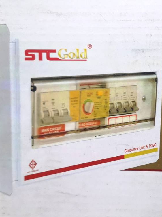 เซฟทีคัท คอนซูเมอร์ ตู้โหลดกันดูด 4 ช่องเมน 63Aพร้อมลูกย่อยครบชุด STC Gold Consumer Unit & RCBO ...