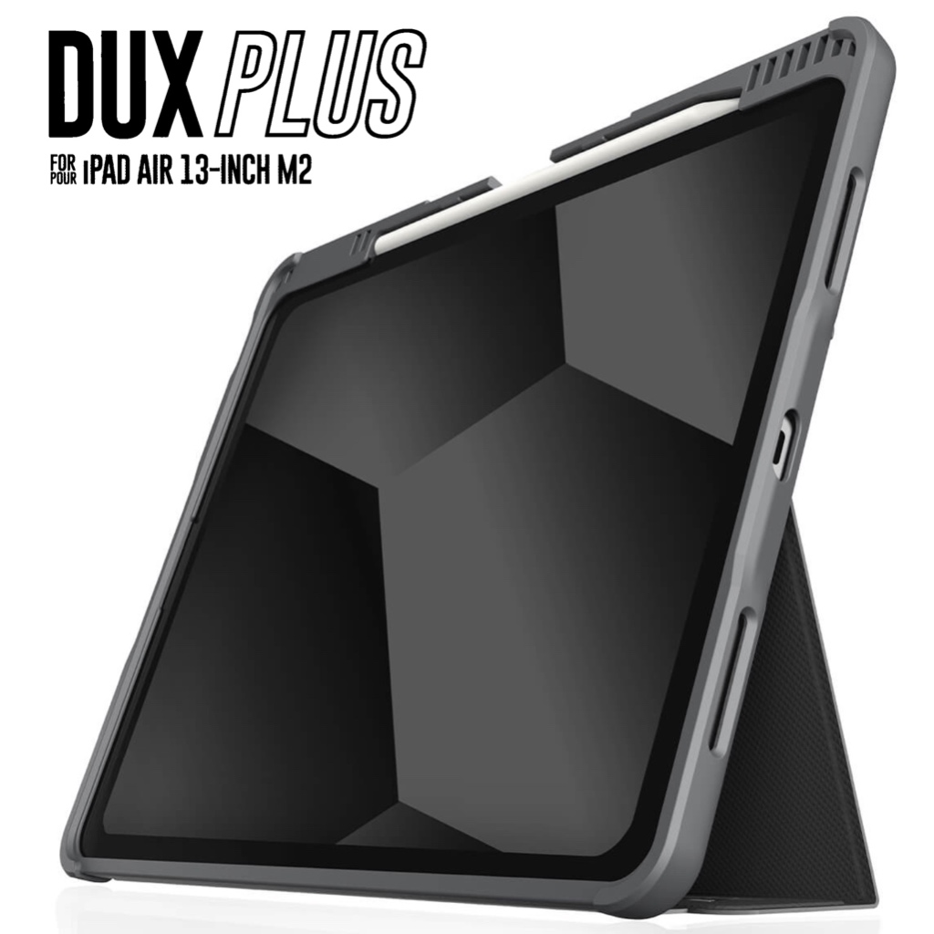 มีโค๊ดลด STM Dux Plus Air 13" M2 เคสกันกระแทกกันงอ สีดำ สำหรับ ไอแผดแอร์ 13" ของแท้ รับประกัน 3 ...