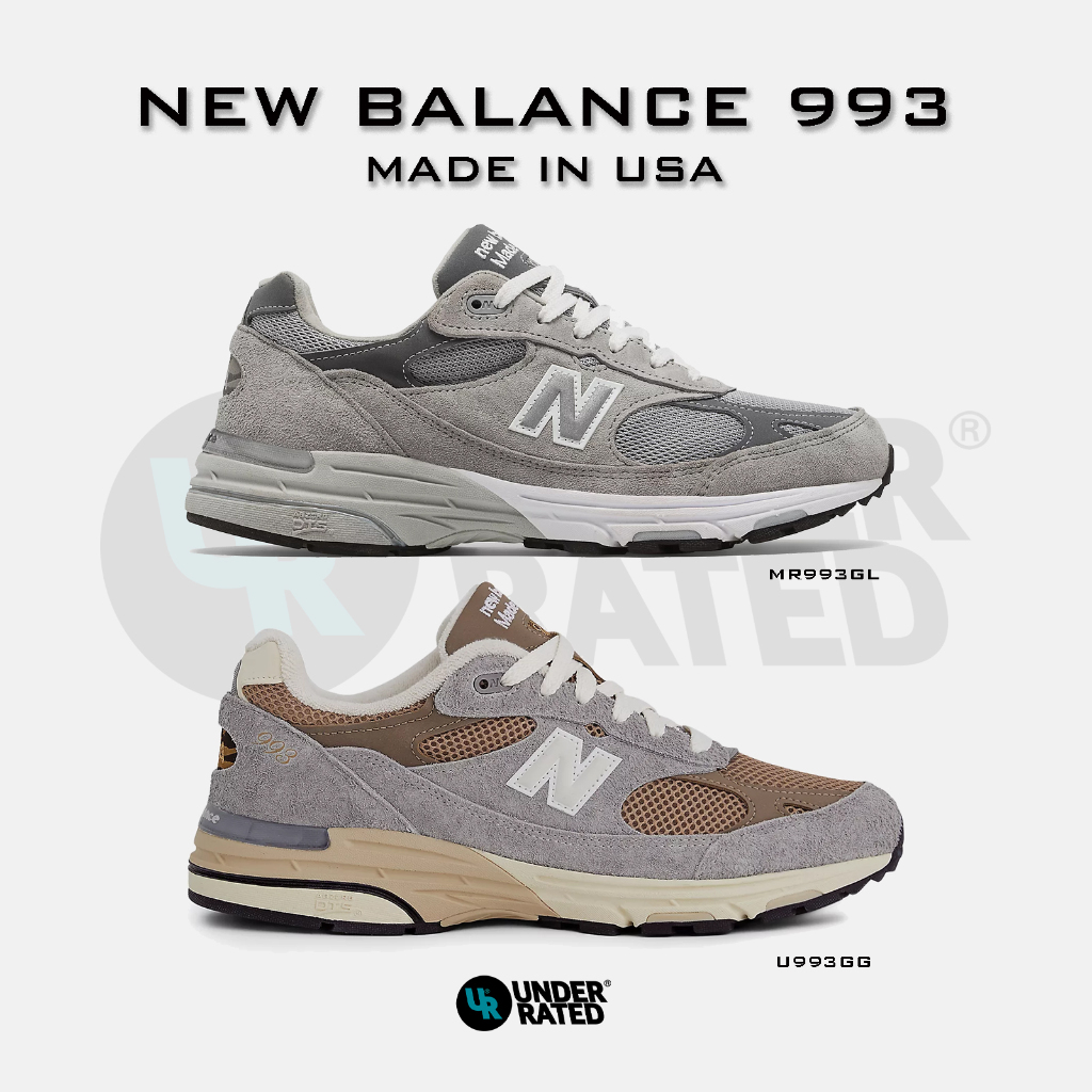 [สินค้าพร้อมส่ง] รองเท้า New Balance รุ่น 993 Grey [MR993GL] / Shadow ...