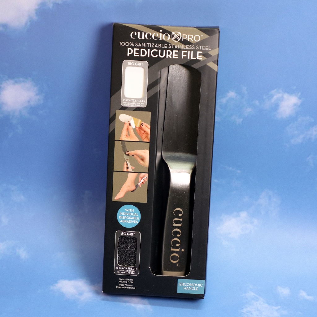 Cuccio Pedicure File ด้ามขัดส้นเท้า สแตนเลส พร้อมแผ่นขัด | Shopee Thailand