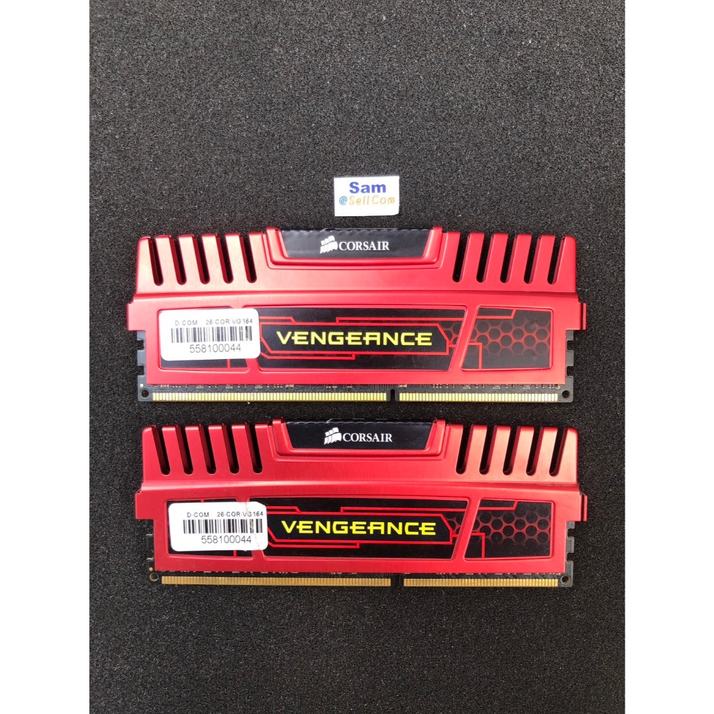 RAM (หน่วยความจำ) 8GB (4x2) DDR3/1600 CORSAIR VENGEANCE RED มือสอง ...