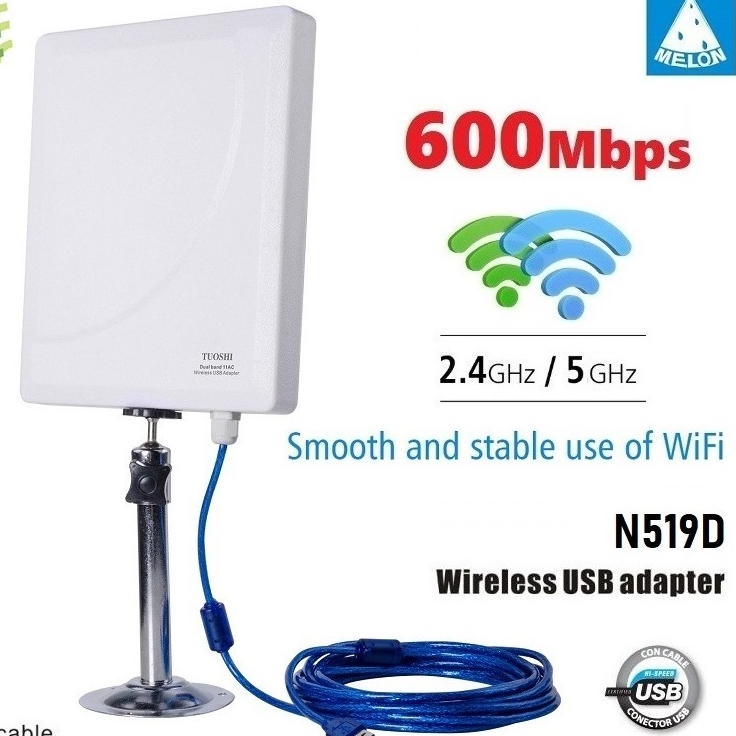 USB Wifi 600Mbps 2.4G+5GHz ตัวรับ Wifi แรงๆ ระยะไกล Fast and Stable ...