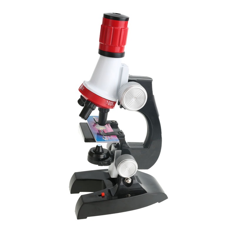 ชุดกล้องจุลทรรศน์ x100 x400 x1200 เท่า Microscope Laboratory Kids ...