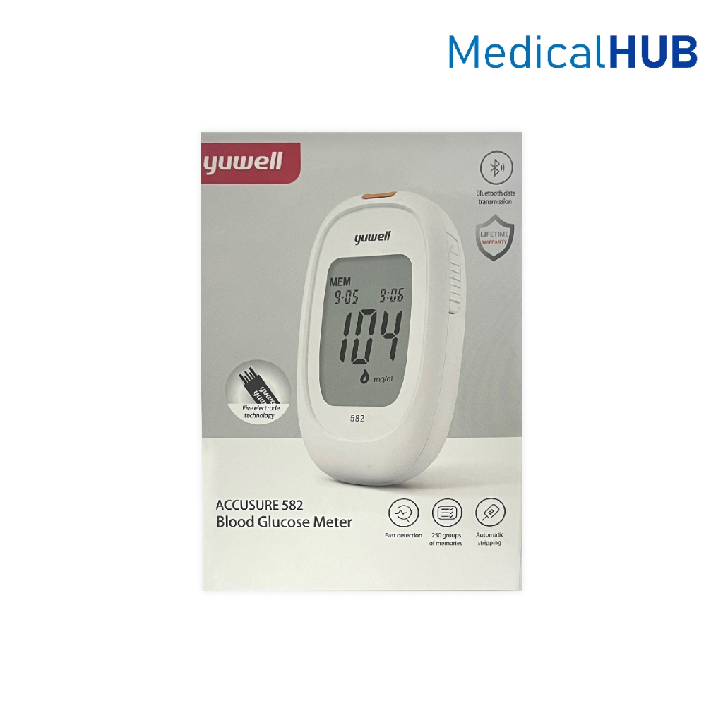 Yuwell Accusure 582 Blood Glucose Meter เครื่องตรวจน้ำตาลในเลือด รุ่น ...