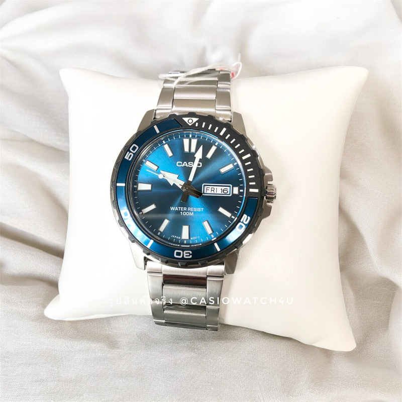 CASIO นาฬิกาข้อมือผู้ชาย ของแท้ เครื่องศูนย์ CMG รุ่น MTD-125D-2A1 รับ ...