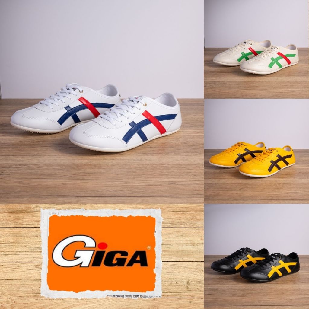 รองเท้าผ้าใบ ทรงลายคาด แบรน Giga กีก้า แท้ รุ่น GA15 | Shopee Thailand