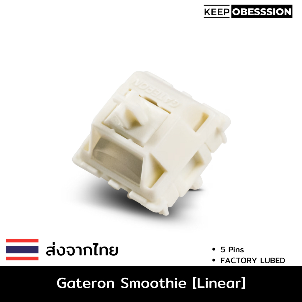 Gateron Smoothie Switch [10 ตัว] สวิตช์ Linear switch | Shopee Thailand