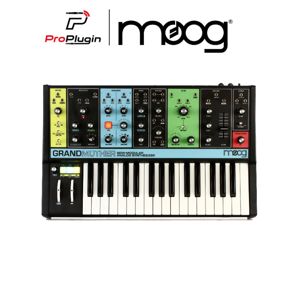 Moog Grandmother Semi-Modular Analog Synthesizer and Step Sequencer ...